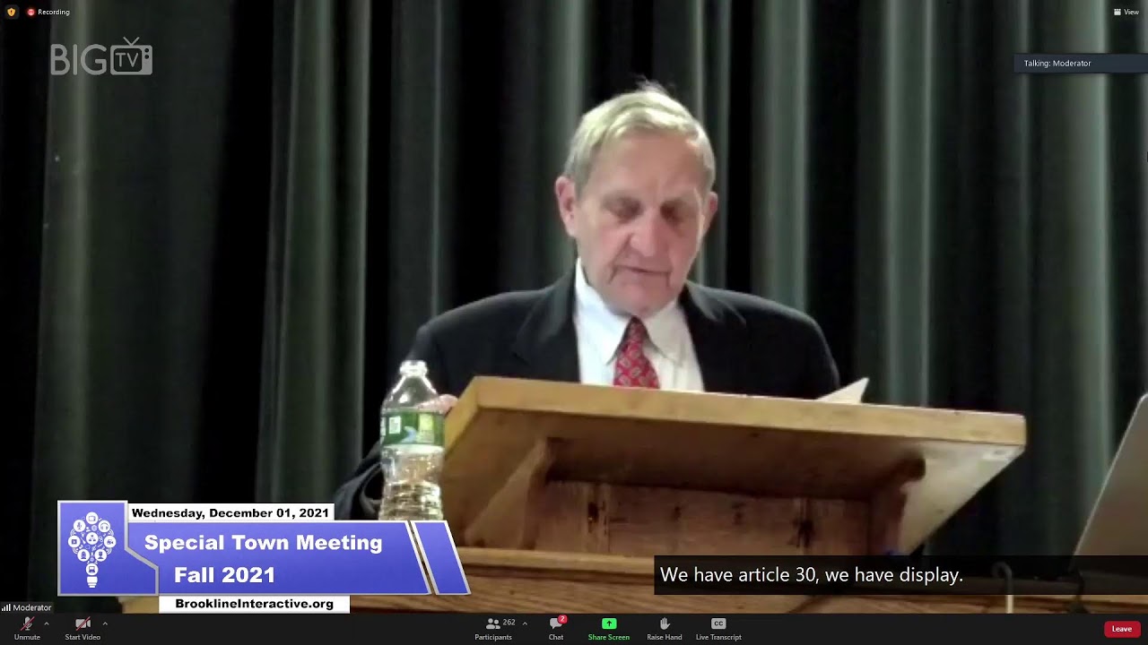 Town Meeting – Brookline Interactive Group